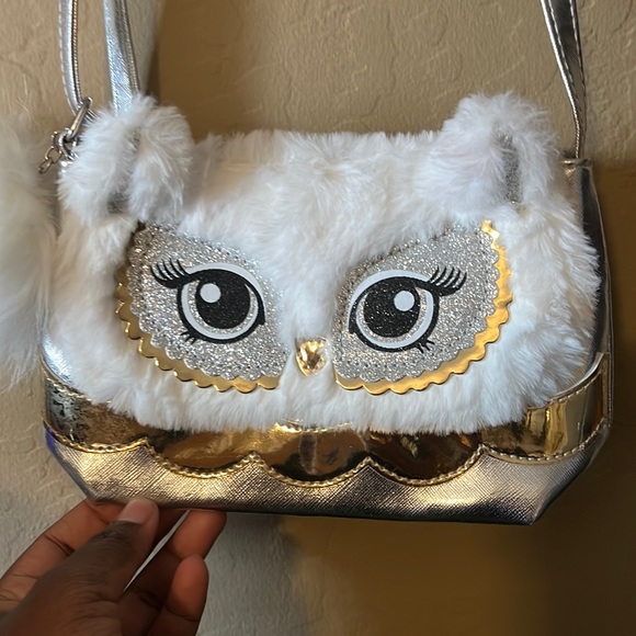 Accessories | Justice Bag Metallic Owl Crossbody Girl Purse | Poshmark